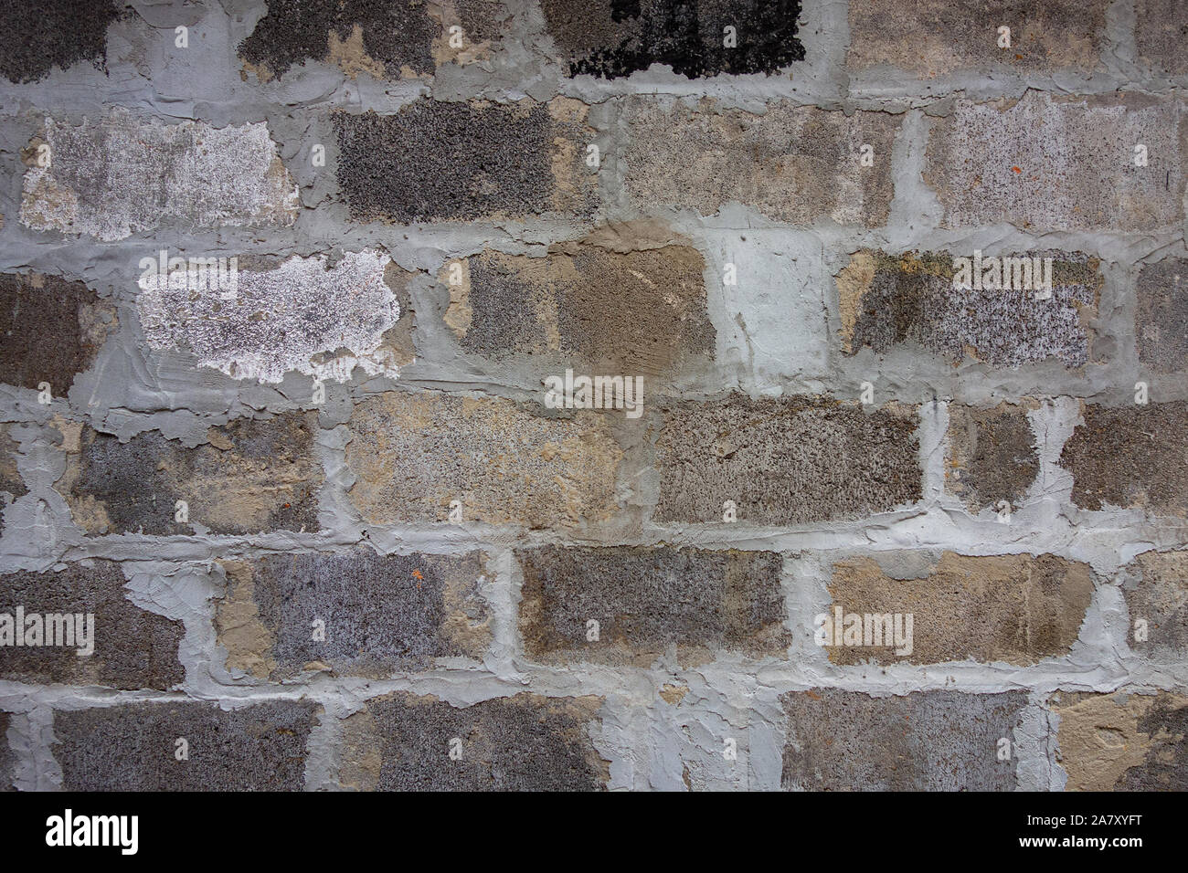 Gray block wall background. Grey textured building exterior surface ...