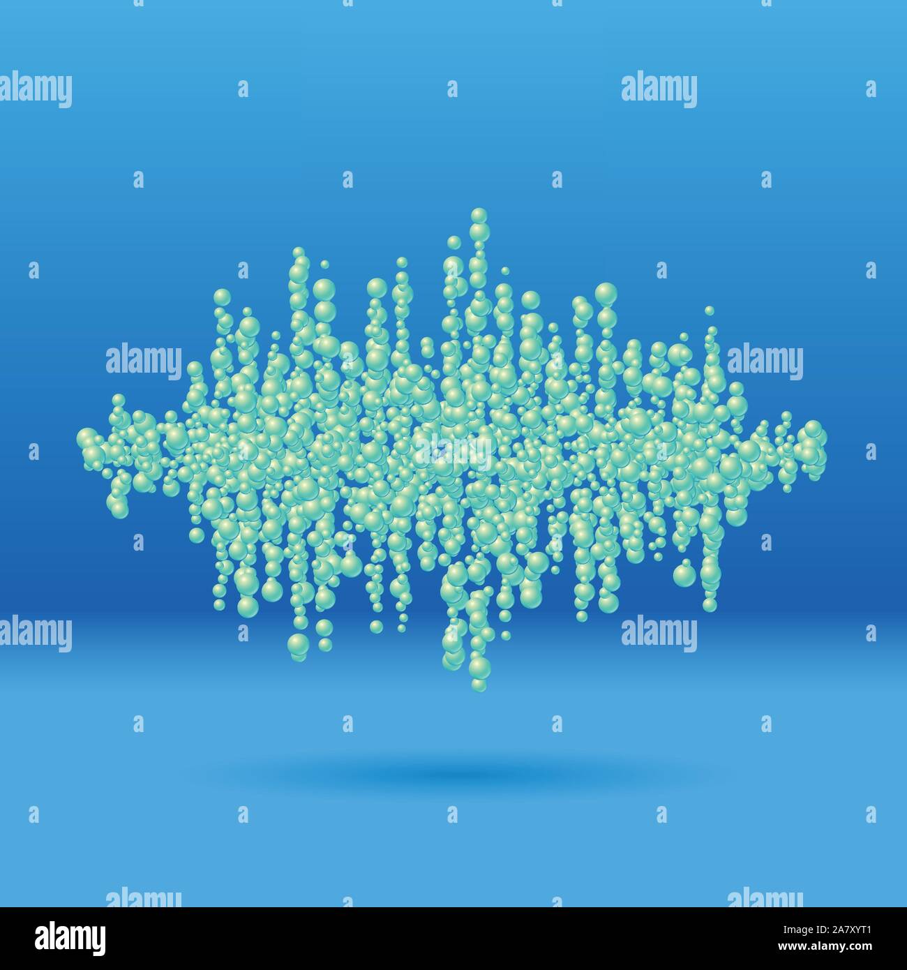 Sound waveform made of scattered balls Stock Vector Image & Art - Alamy