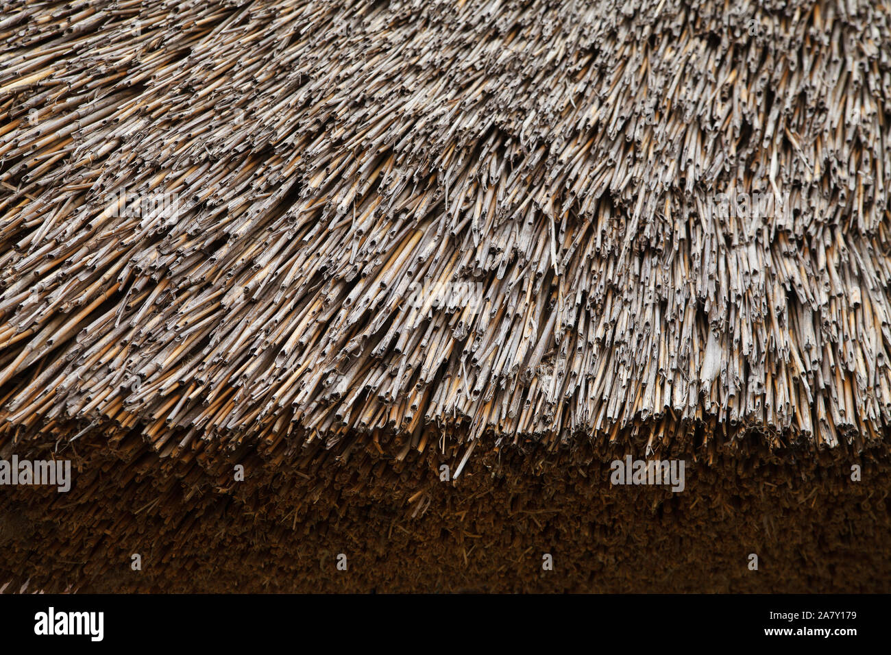 Straw roof abstract background, texture Stock Photo - Alamy