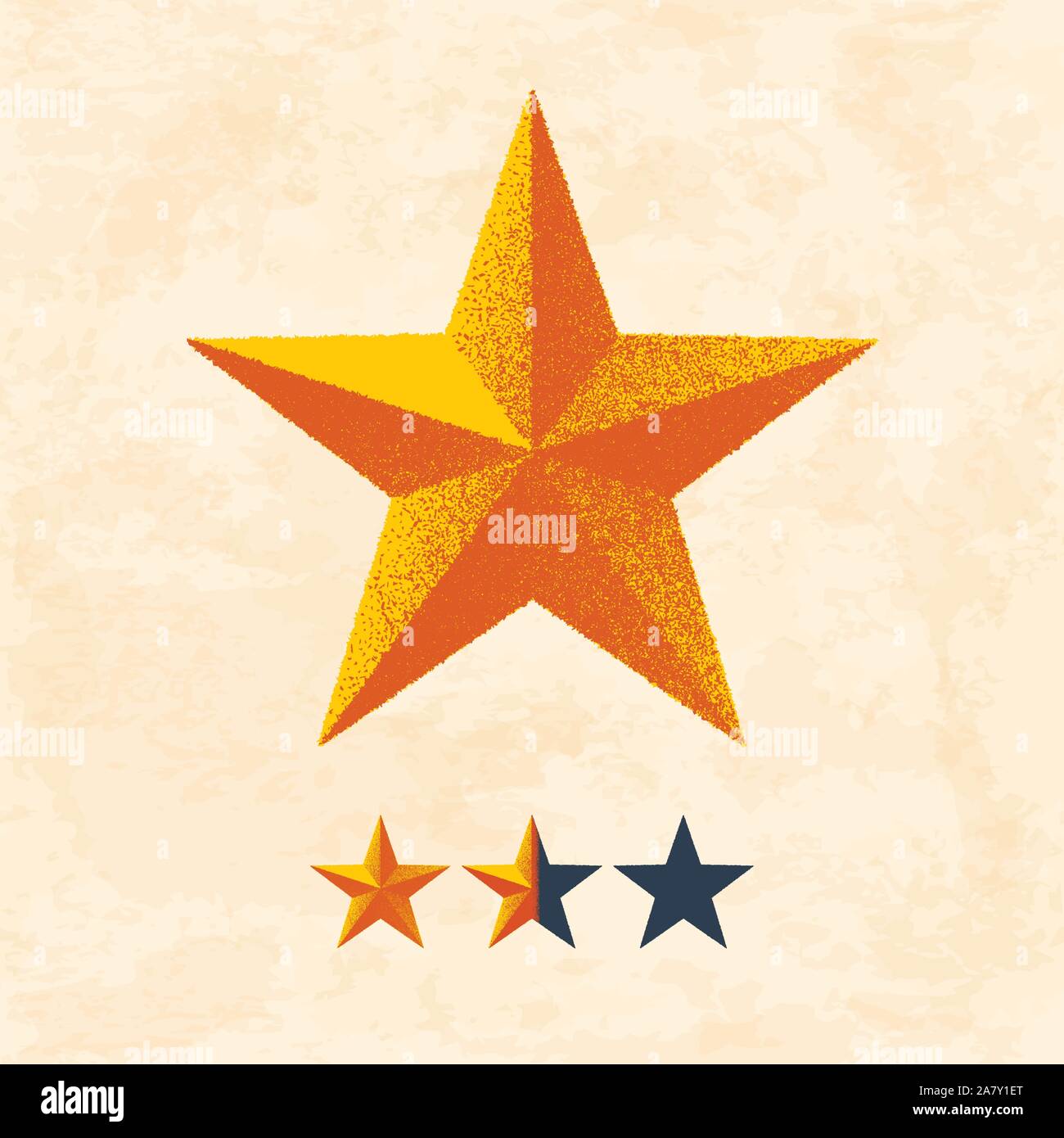 Star with glitter texture and rating template Stock Vector Image & Art ...