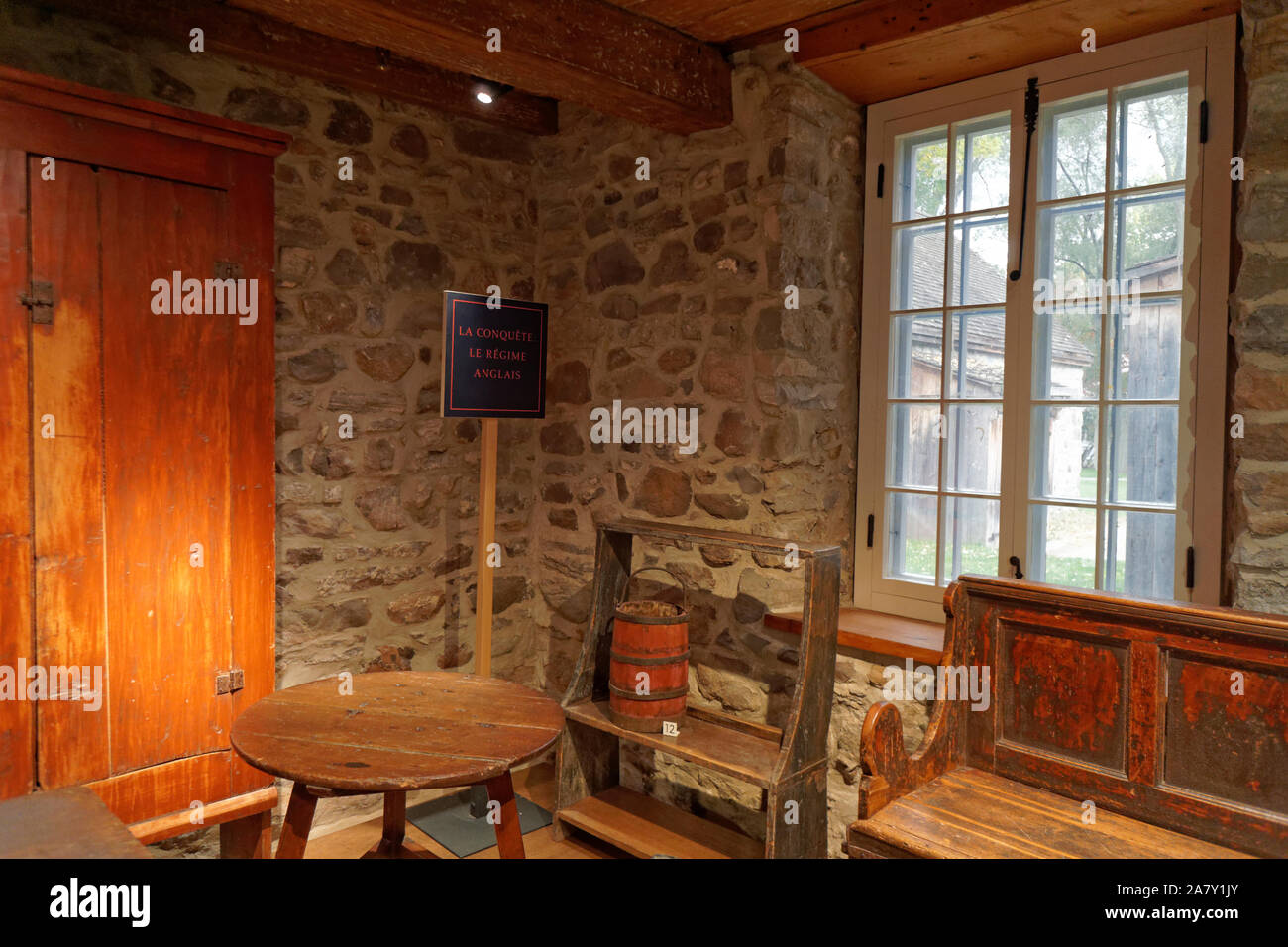 British colonial era furniture on display in the Museum of Lachine ...