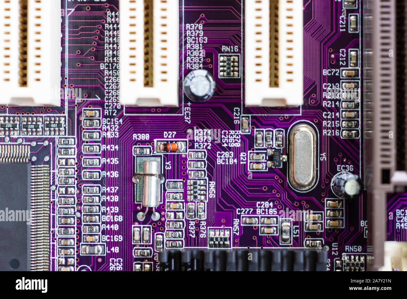 Electronic circuit board part of electronic machine component concept ...