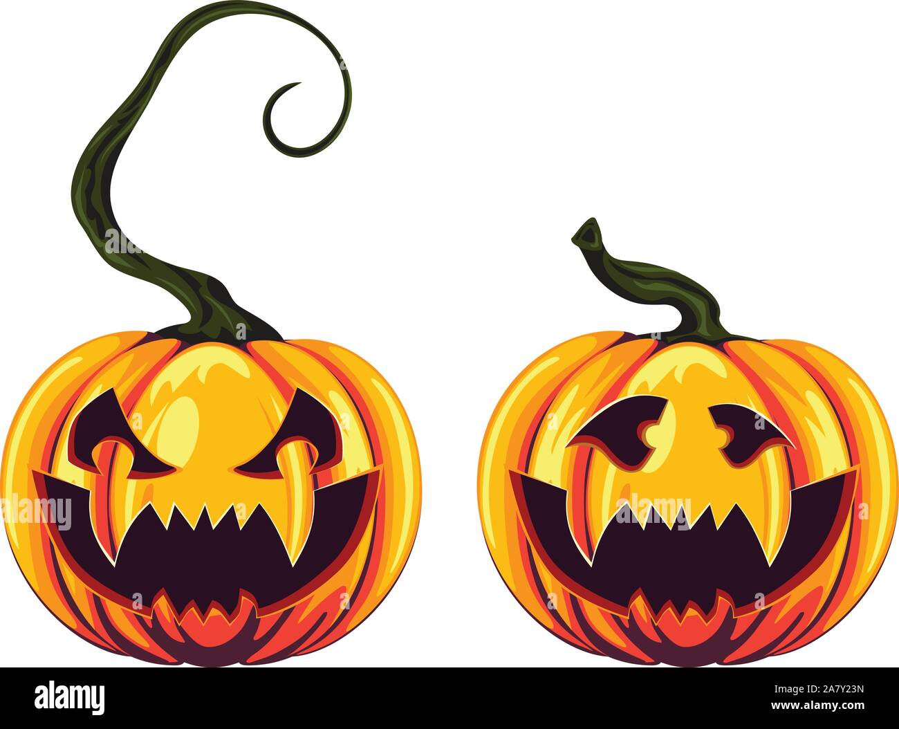 Festive glowing pumpkin halloween Cut Out Stock Images & Pictures - Alamy