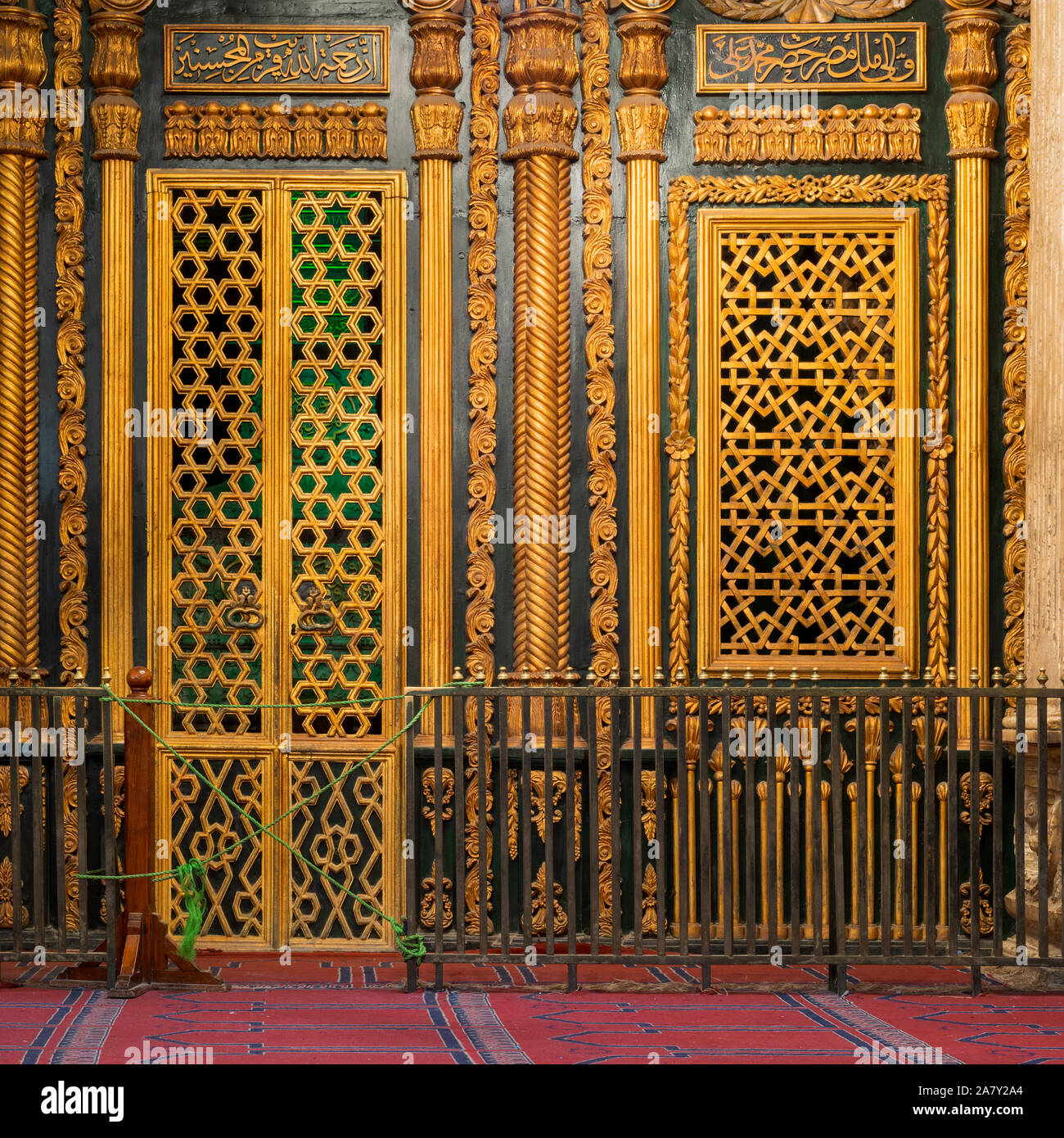 Tomb -Shrine - of Muhammad Ali Pasha with floral and geometric pattern ...