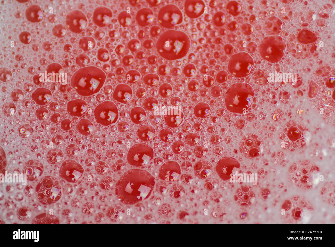 Abstract soap bubbles in red Stock Photo - Alamy