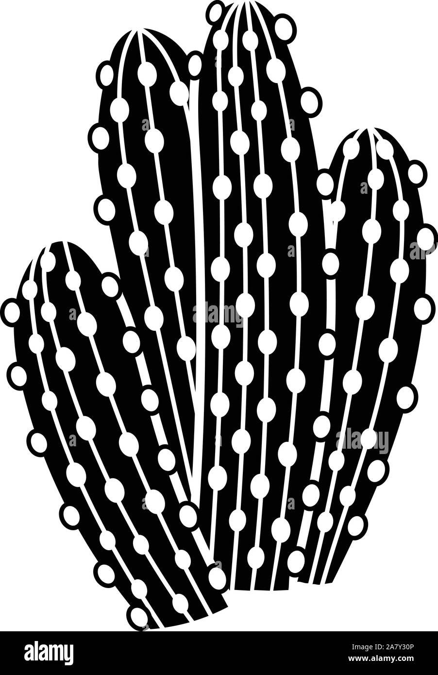 Long black spines Stock Vector Images - Alamy