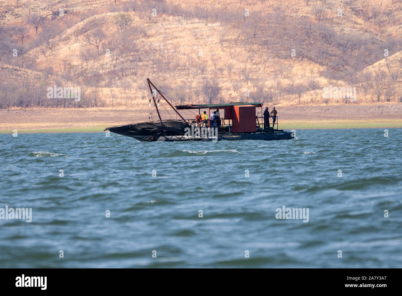 Fishing local boats On Lake Kariba Zimbabwe Stock Photo - Alamy