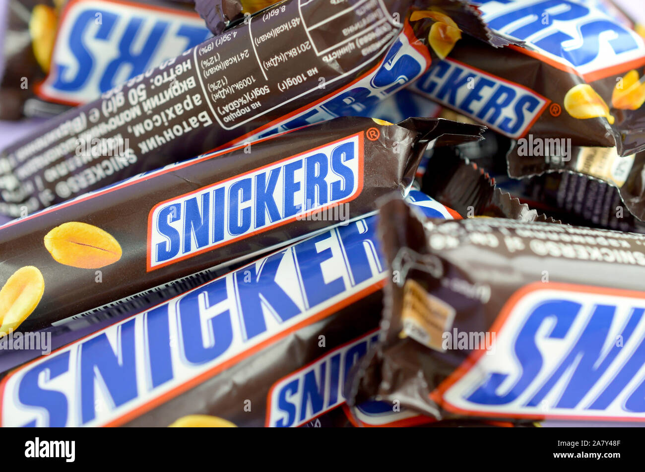 Mars produced chocolate bars hi-res stock photography and images - Alamy