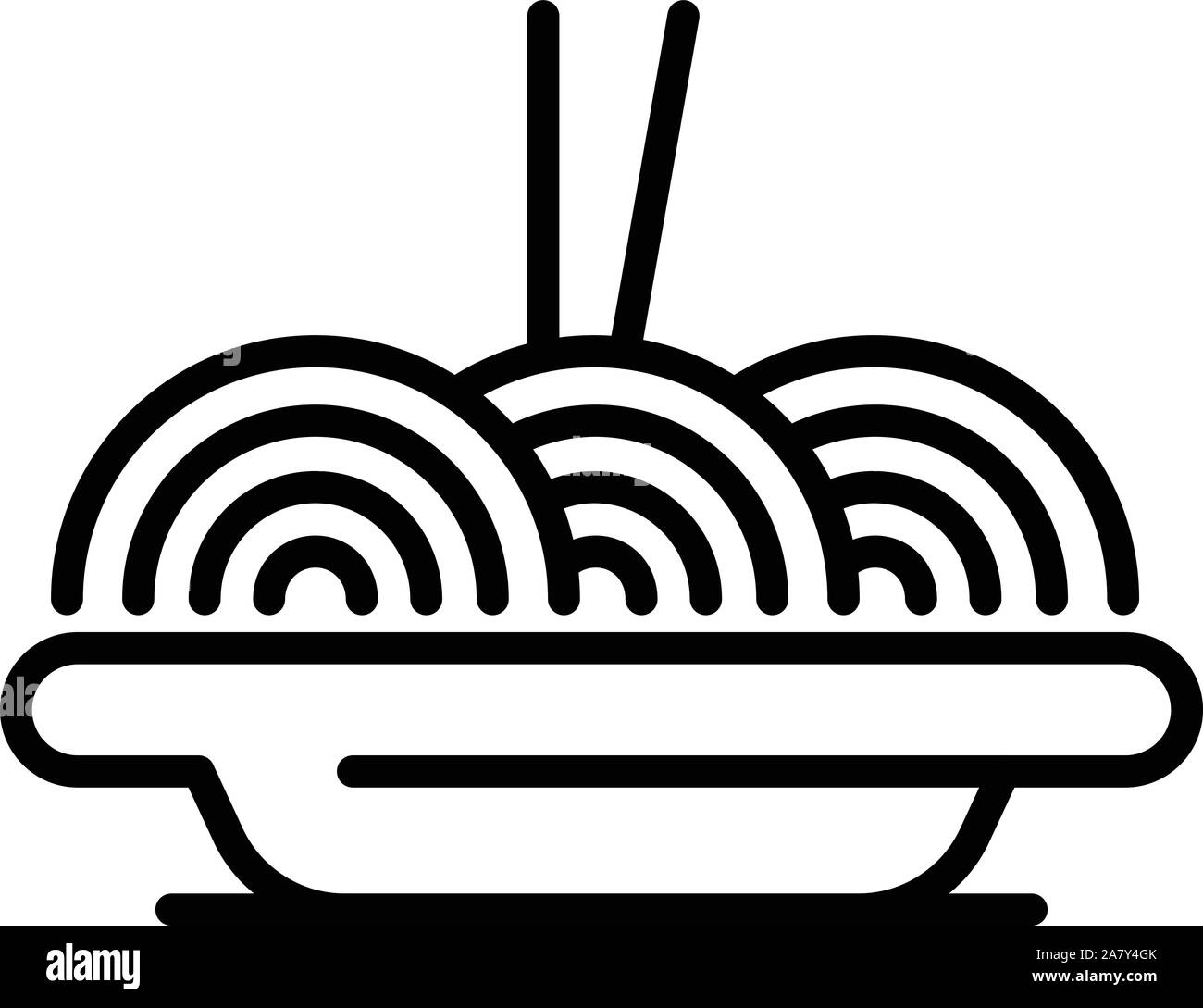 Ramen icon, outline style Stock Vector Image & Art - Alamy