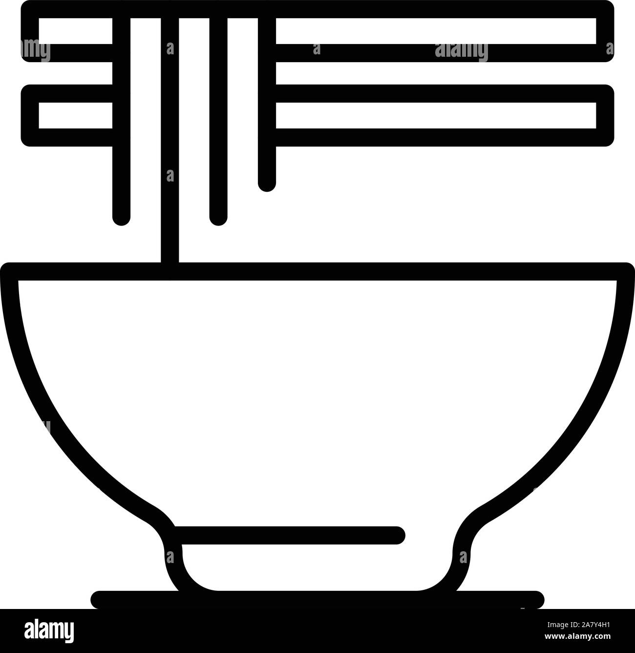 Asian ramen icon, outline style Stock Vector Image & Art - Alamy