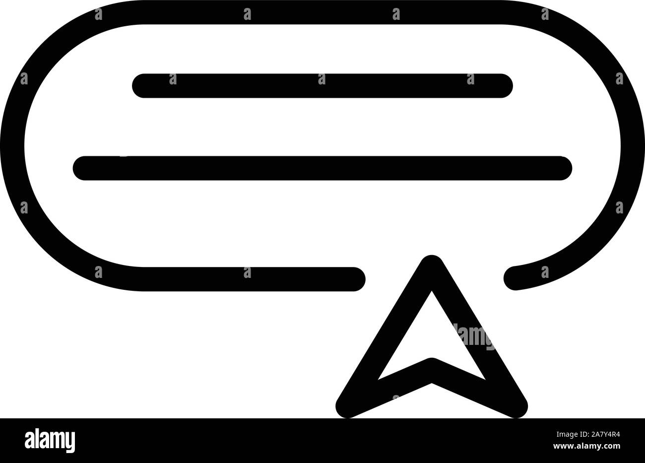 Click send icon outline Stock Vector Images - Alamy