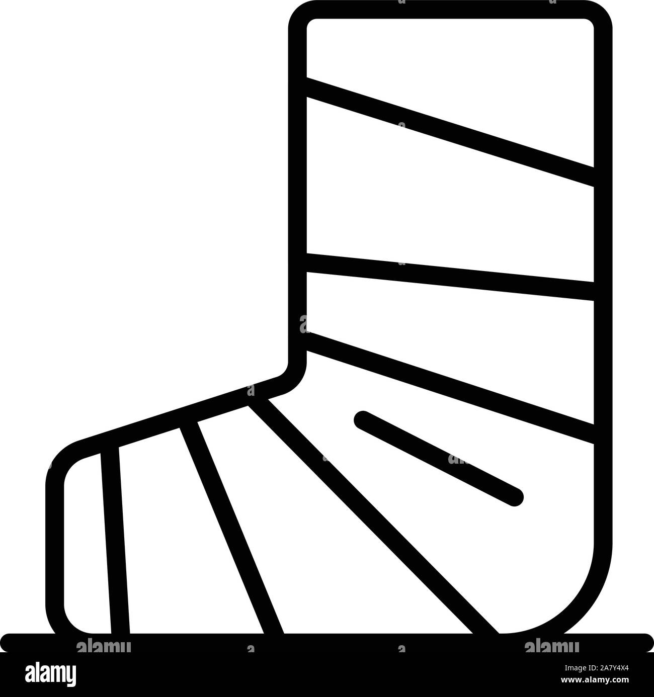 Plaster cast leg Black and White Stock Photos & Images - Alamy