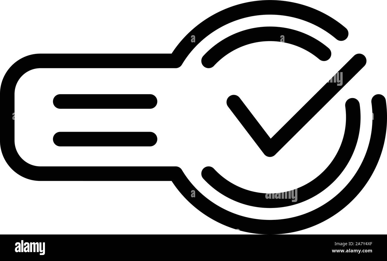 Approved request icon, outline style Stock Vector Image & Art - Alamy