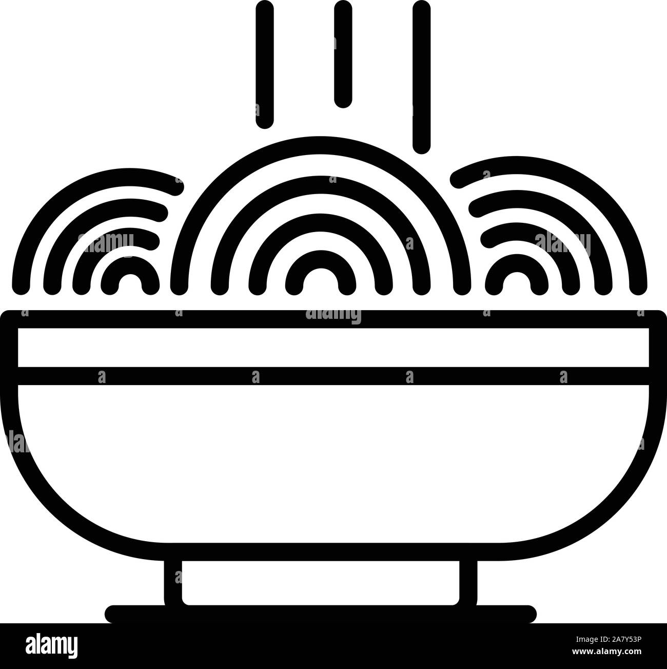 Ramen food icon, outline style Stock Vector Image & Art - Alamy