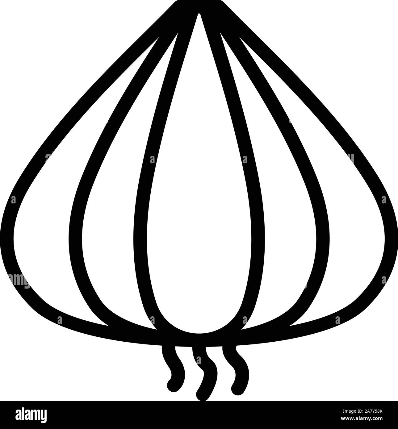 Organic garlic icon, outline style Stock Vector Image & Art - Alamy
