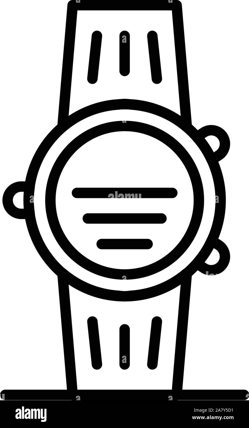 Smartwatch face with time Stock Vector Images - Alamy