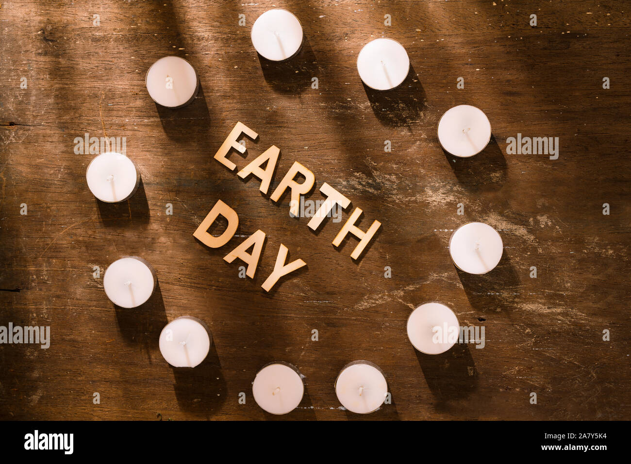 Energy saving. Concept by the hour of the earth, an hour without light ...