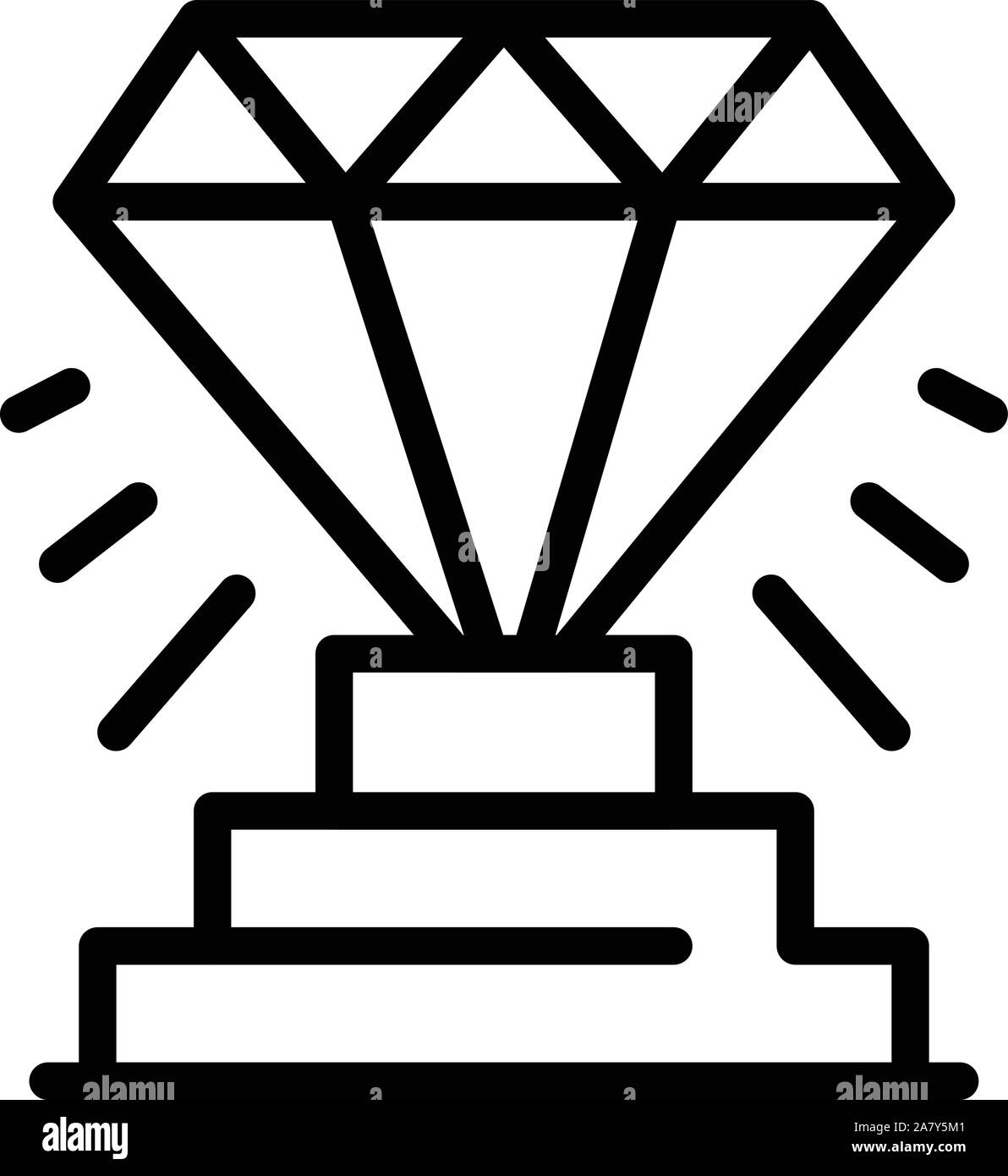 Diamond startup icon, outline style Stock Vector Image & Art - Alamy