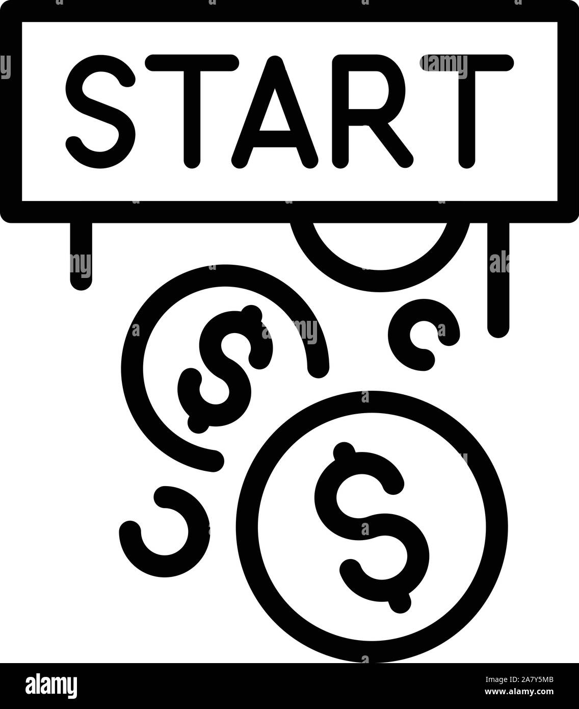 Best money startup icon, outline style Stock Vector Image & Art - Alamy