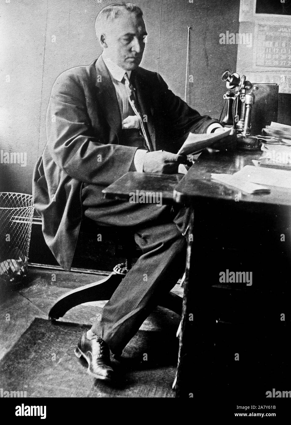 Warren harding portrait Black and White Stock Photos & Images - Alamy