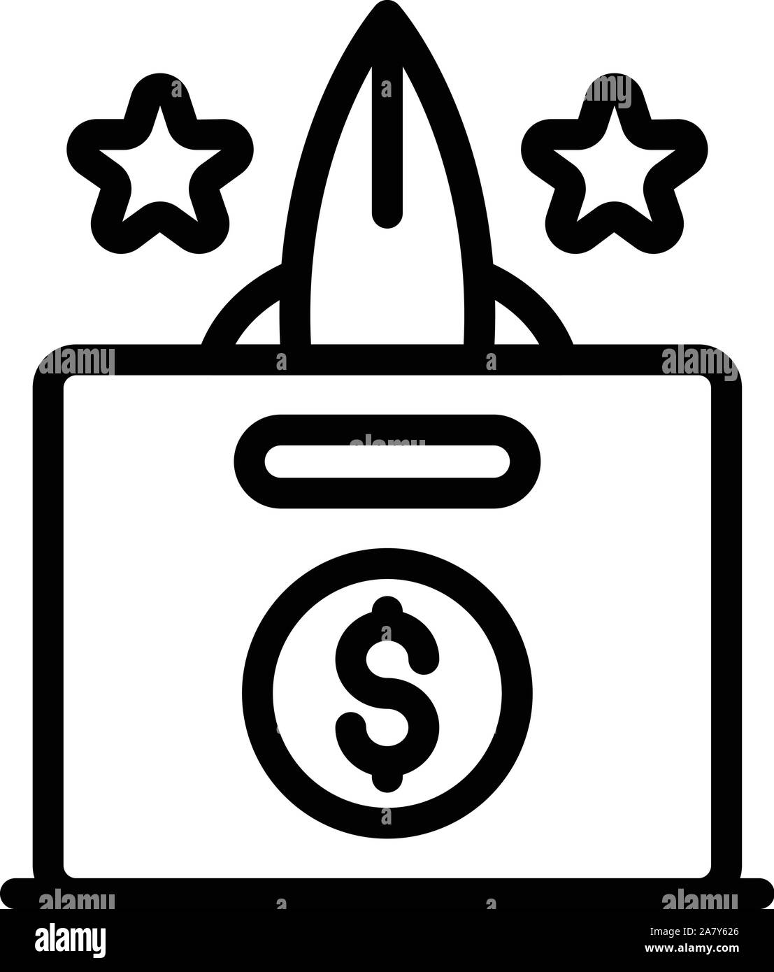 Chain dollar line icon Black and White Stock Photos & Images - Alamy