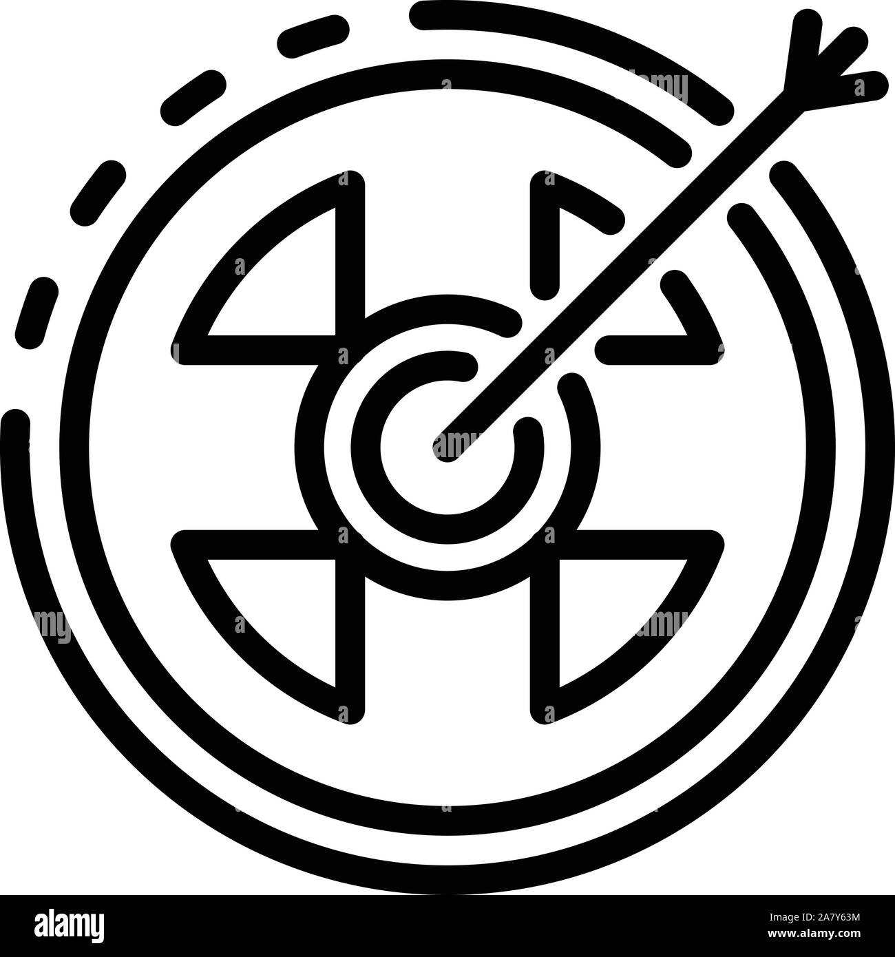 Startup target icon, outline style Stock Vector Image & Art - Alamy