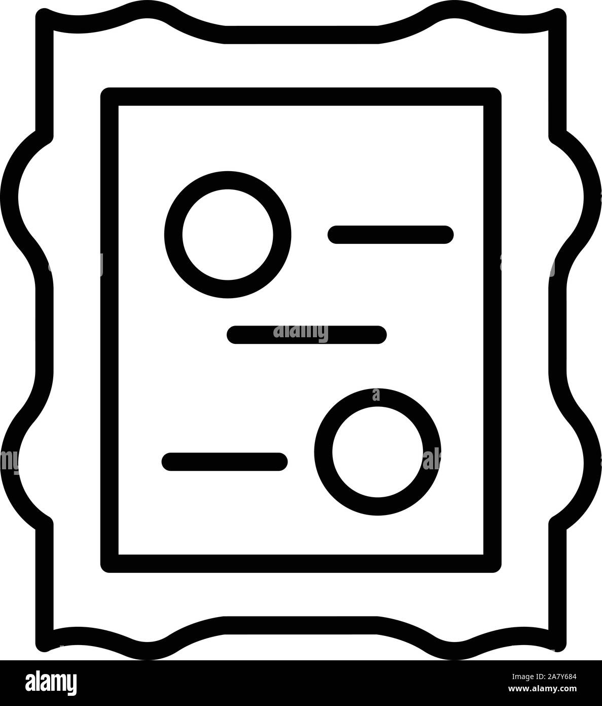 Wall art picture icon, outline style Stock Vector Image & Art - Alamy