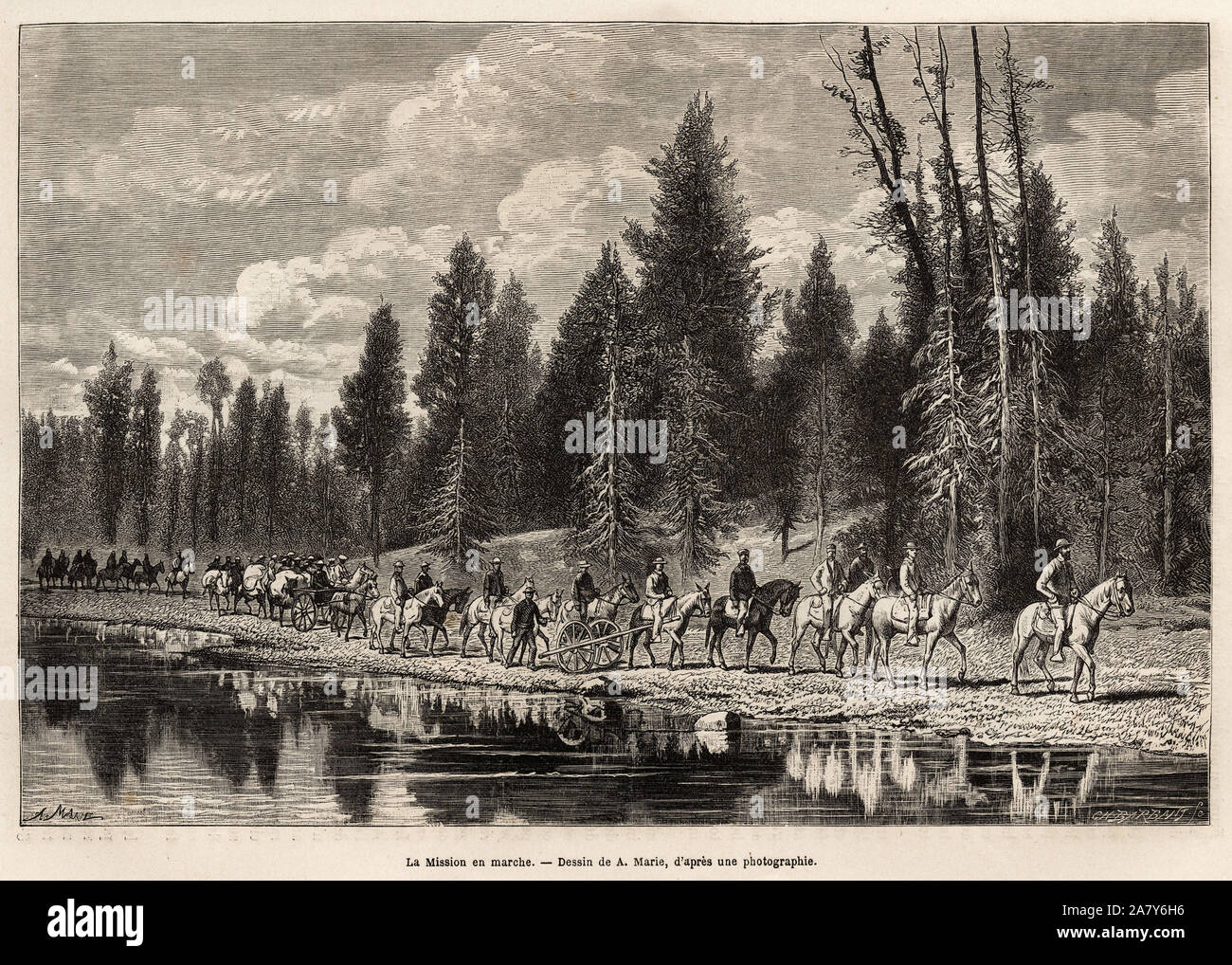 La mission de geographie au complet, en route pour le mont Hayden, le ...