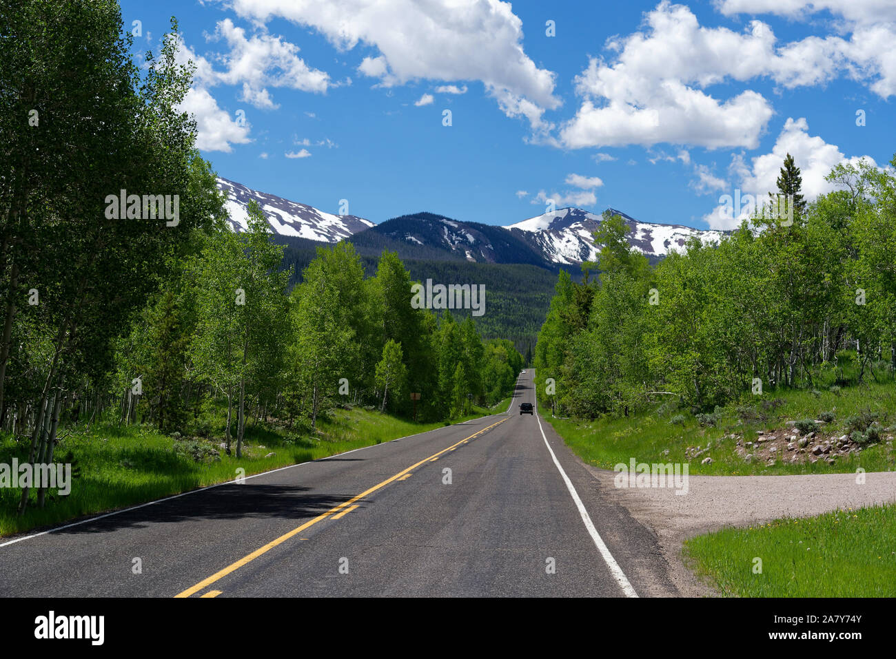 Road Mirror Lake Kamas Utah