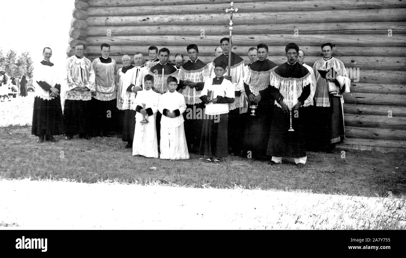 Group of Catholic Church Members 1938 Stock Photo - Alamy