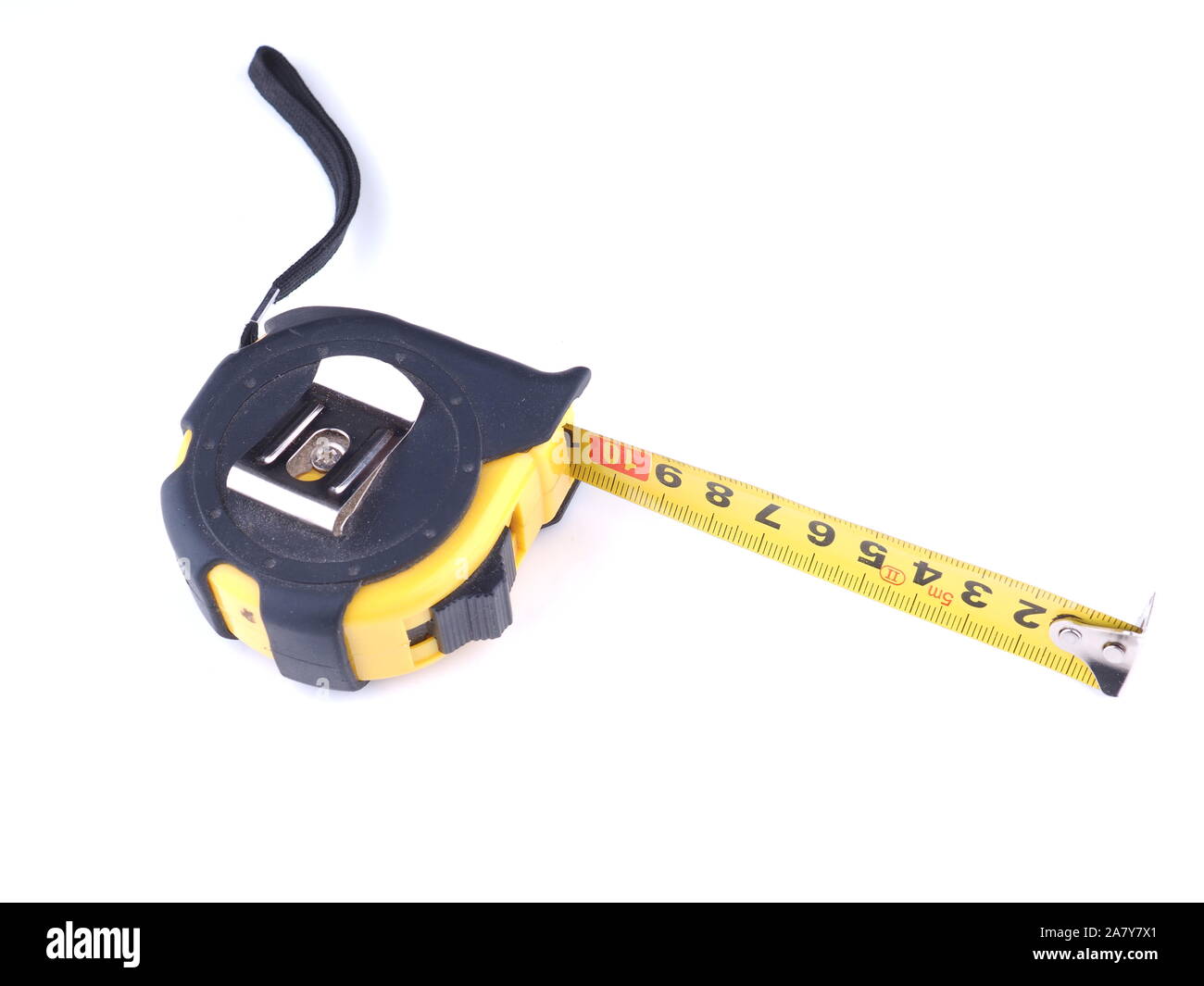 tape measure on a white background Stock Photo - Alamy