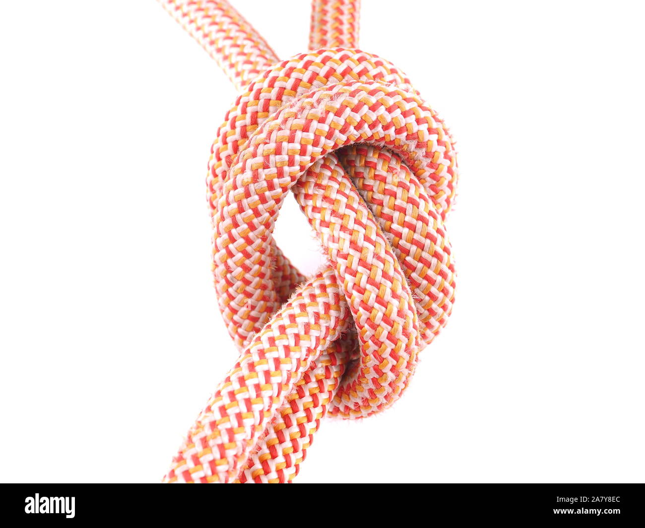 climbing rope on white background Stock Photo - Alamy