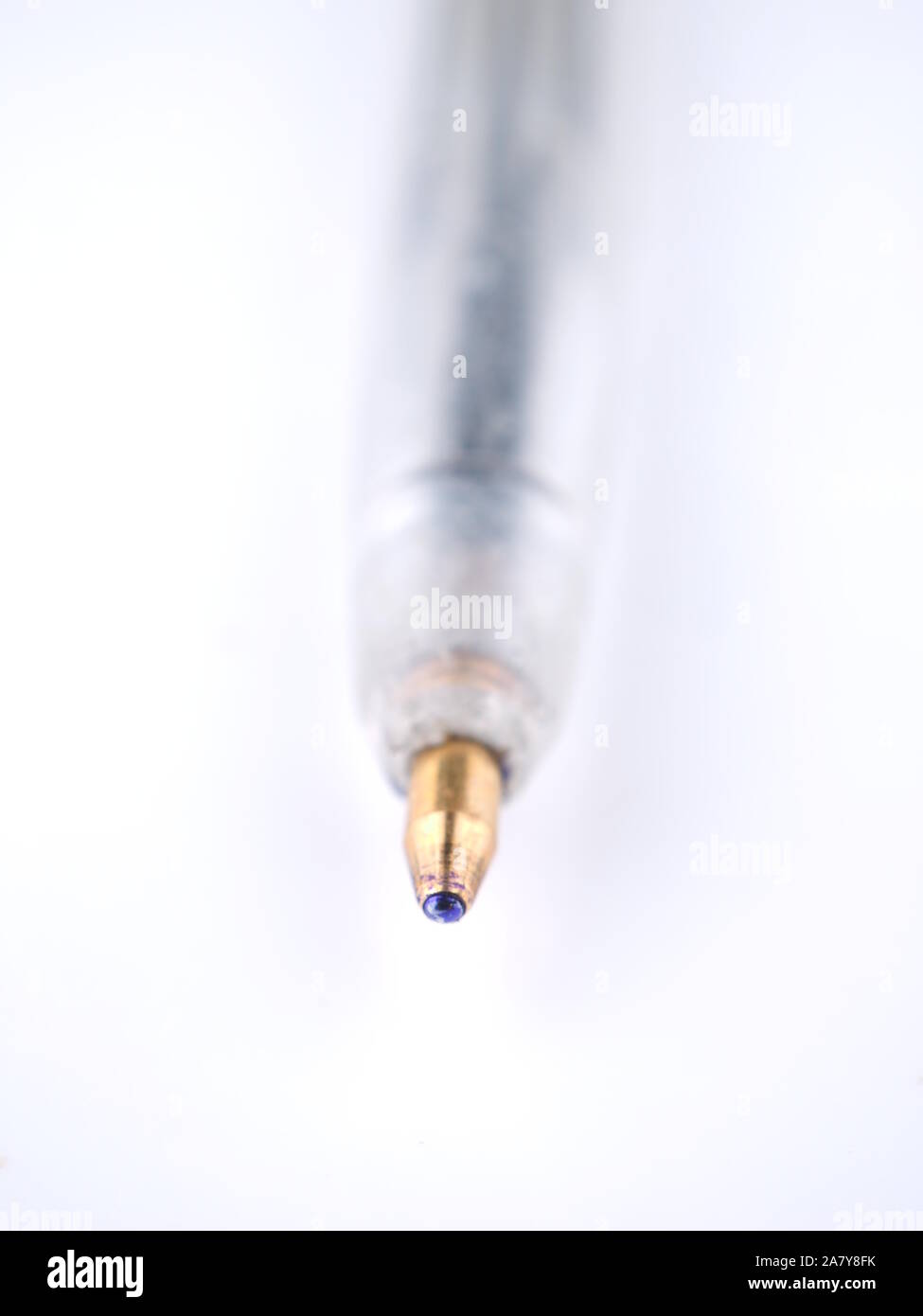 ballpoint pen on a white background Stock Photo - Alamy