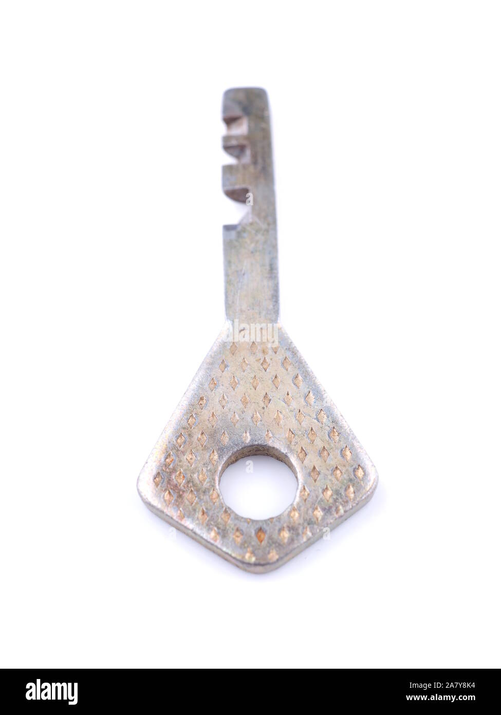key on a white background Stock Photo - Alamy