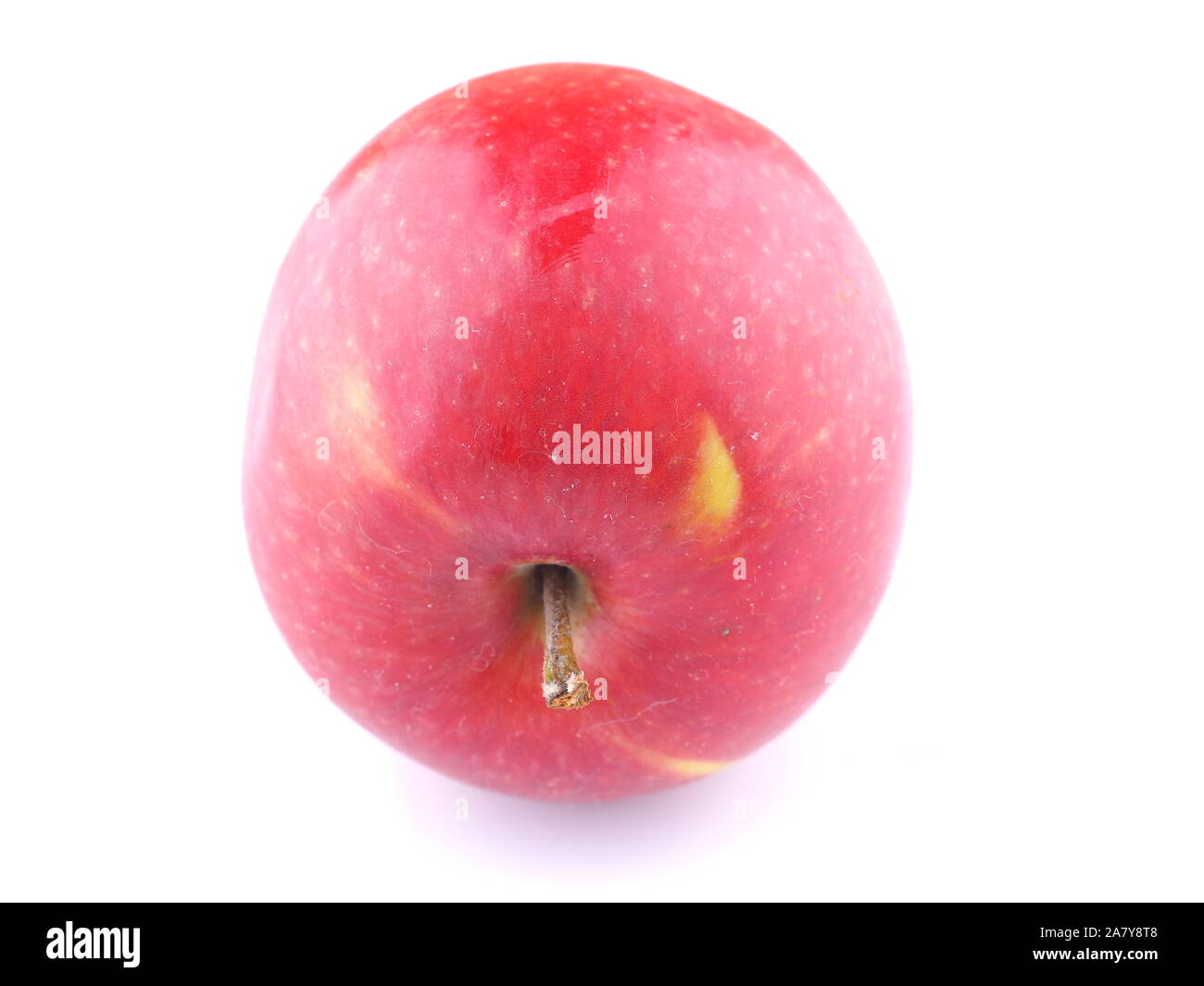 red apple on a white background Stock Photo - Alamy