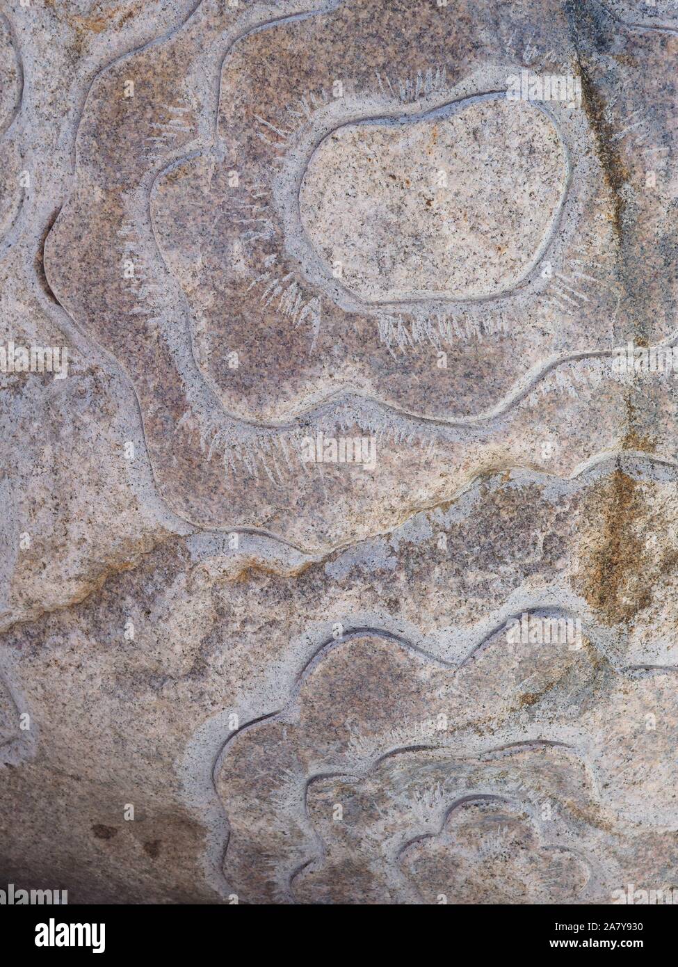 stone granite with notches. Russia Stock Photo - Alamy