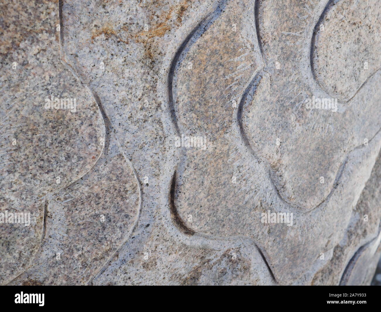 stone granite with notches. Russia Stock Photo - Alamy