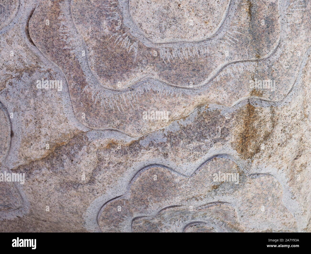 stone granite with notches. Russia Stock Photo - Alamy
