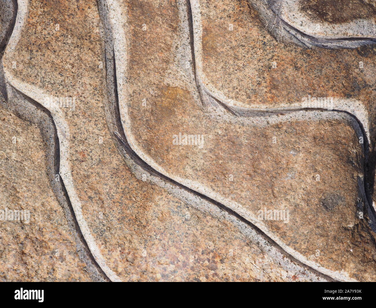 stone granite with notches. Russia Stock Photo - Alamy