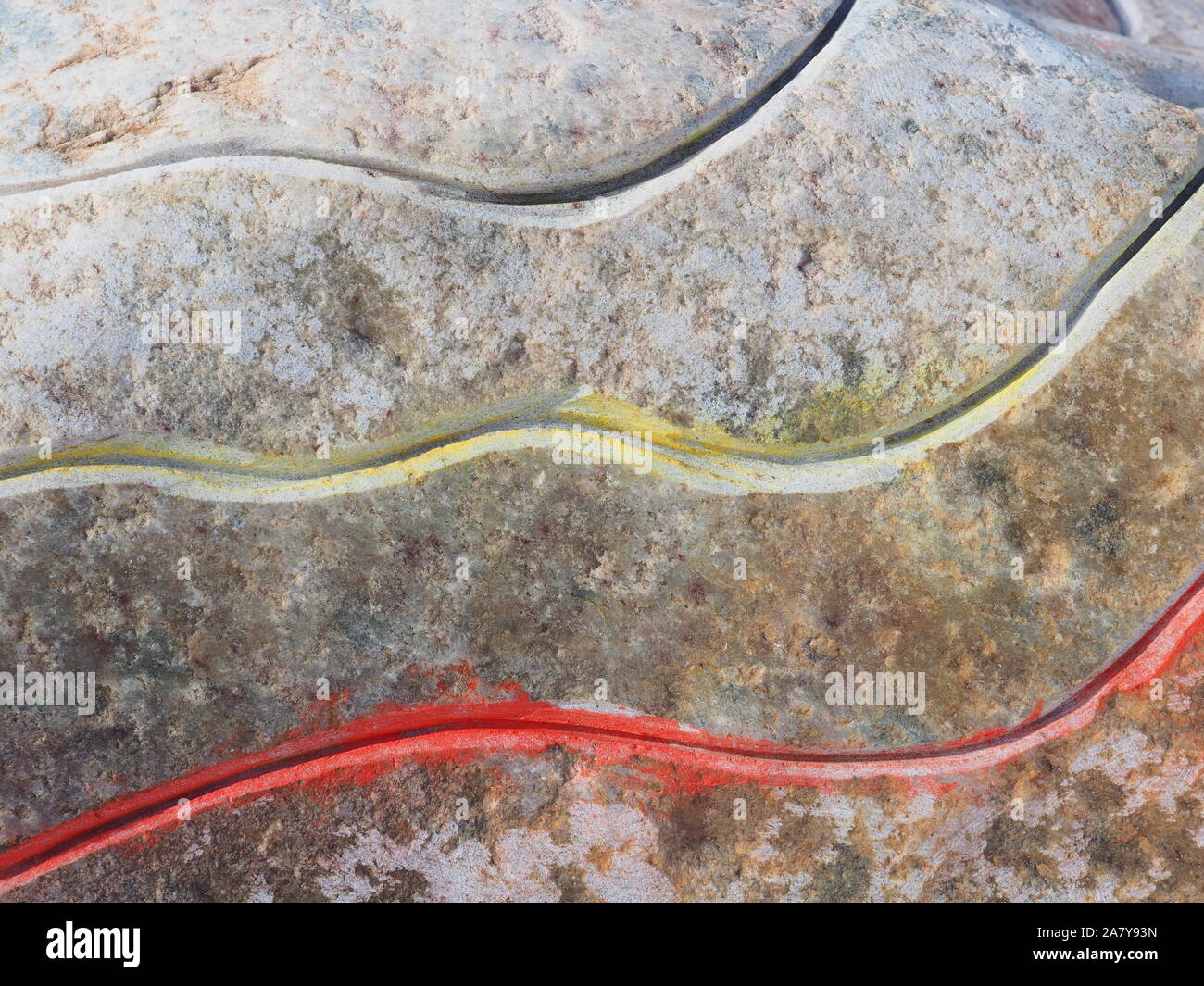 stone granite with notches. Russia Stock Photo - Alamy