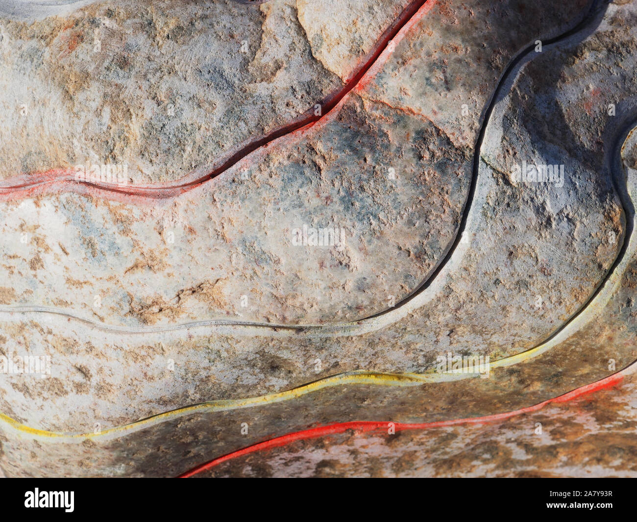 stone with colored stripes. background Stock Photo - Alamy