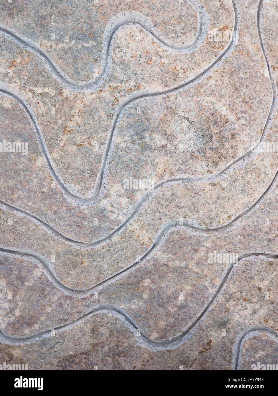 stone granite with notches. Russia Stock Photo - Alamy