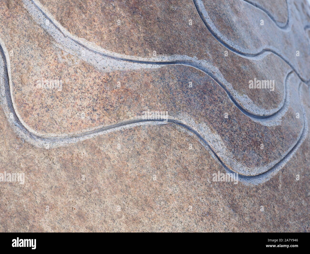 stone granite with notches. Russia Stock Photo - Alamy