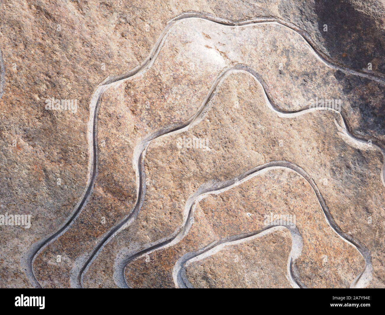 stone granite with notches. Russia Stock Photo - Alamy