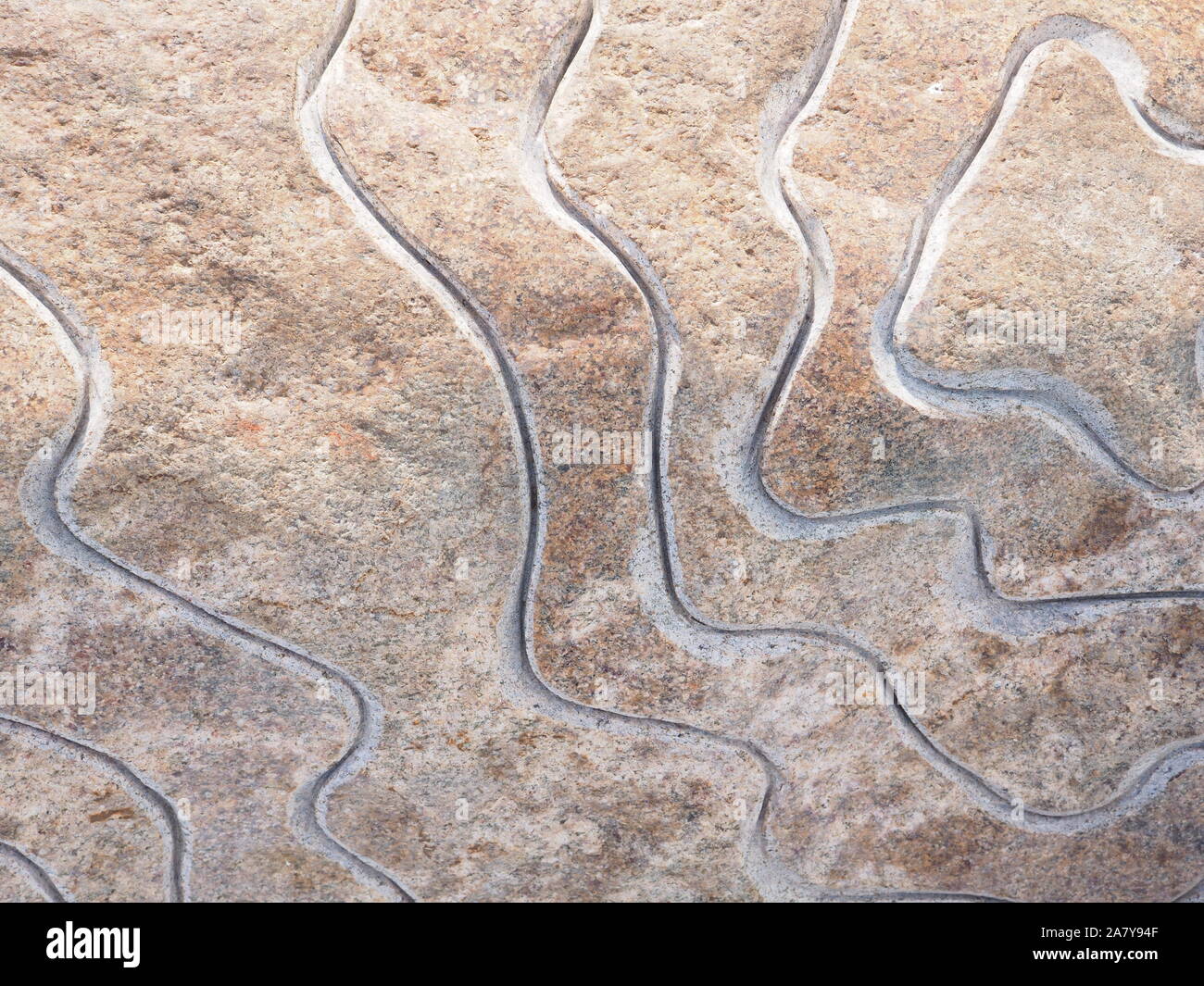 stone granite with notches. Russia Stock Photo - Alamy