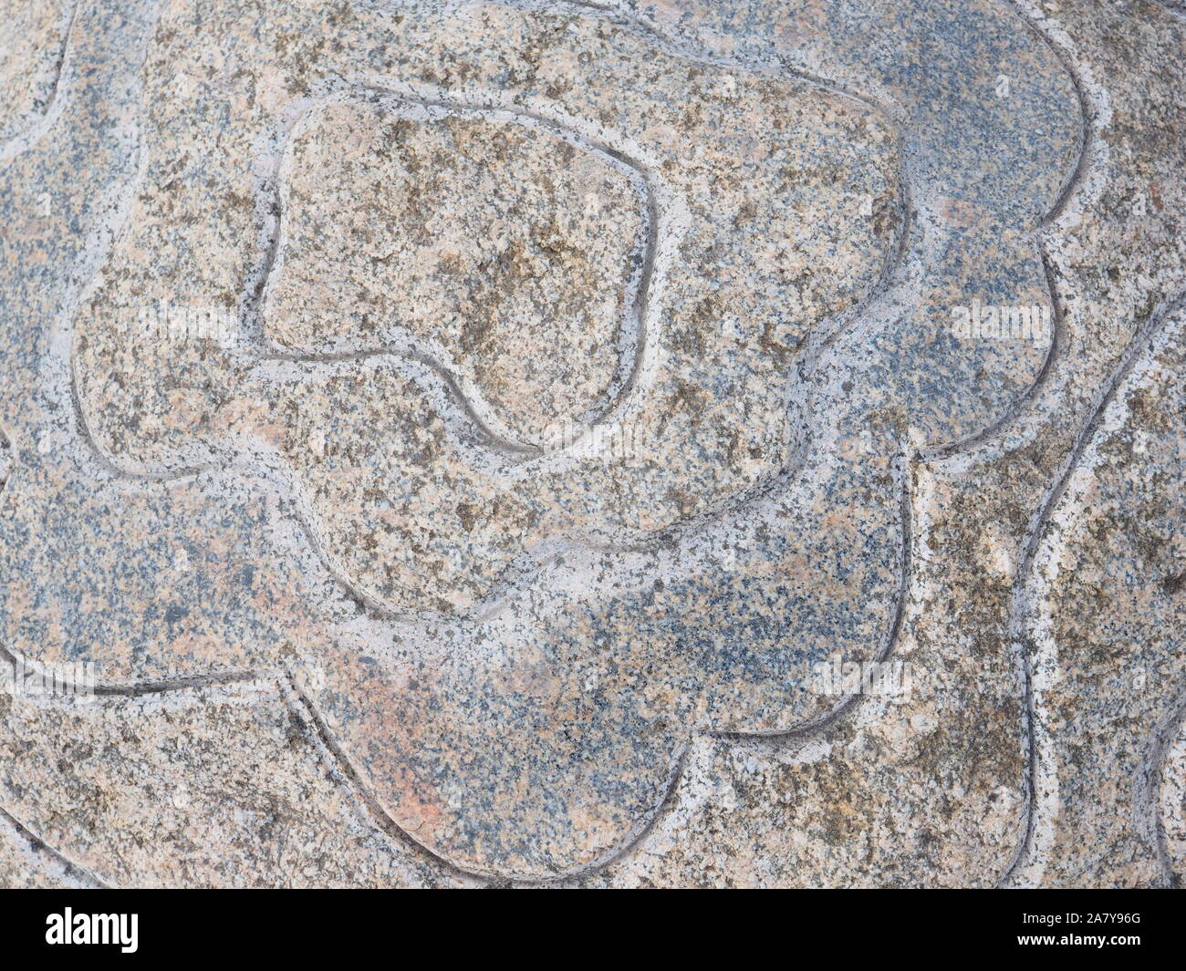 stone granite with notches. Russia Stock Photo - Alamy