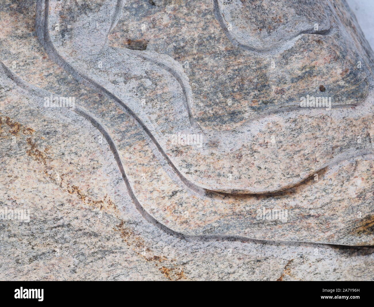 stone granite with notches. Russia Stock Photo - Alamy