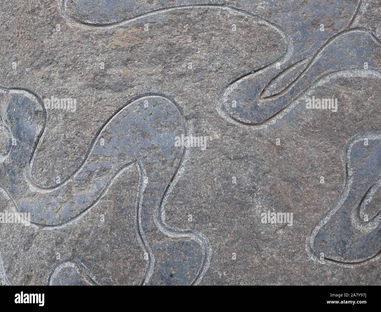 stone granite with notches. Russia Stock Photo - Alamy