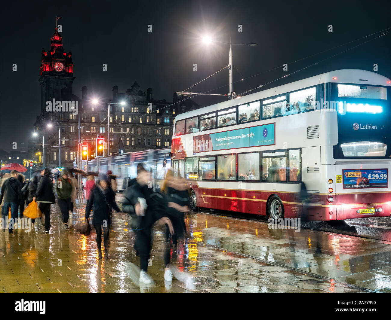 Edinburgh in the Rain Stock Photo - Alamy