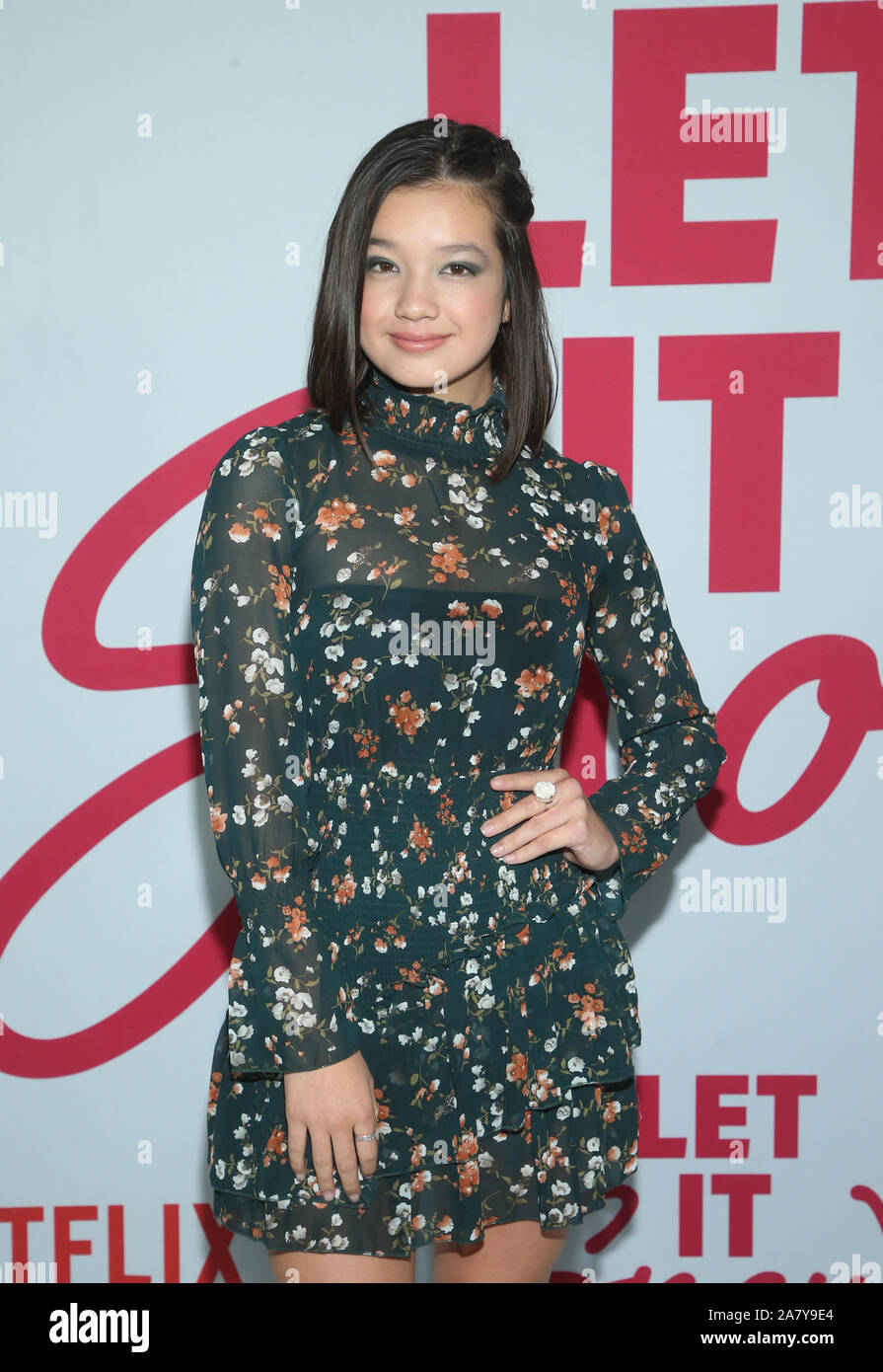 Los Angeles, CA. 4th Nov, 2019. Peyton Lee, at LA Premiere Of Netflix's ...